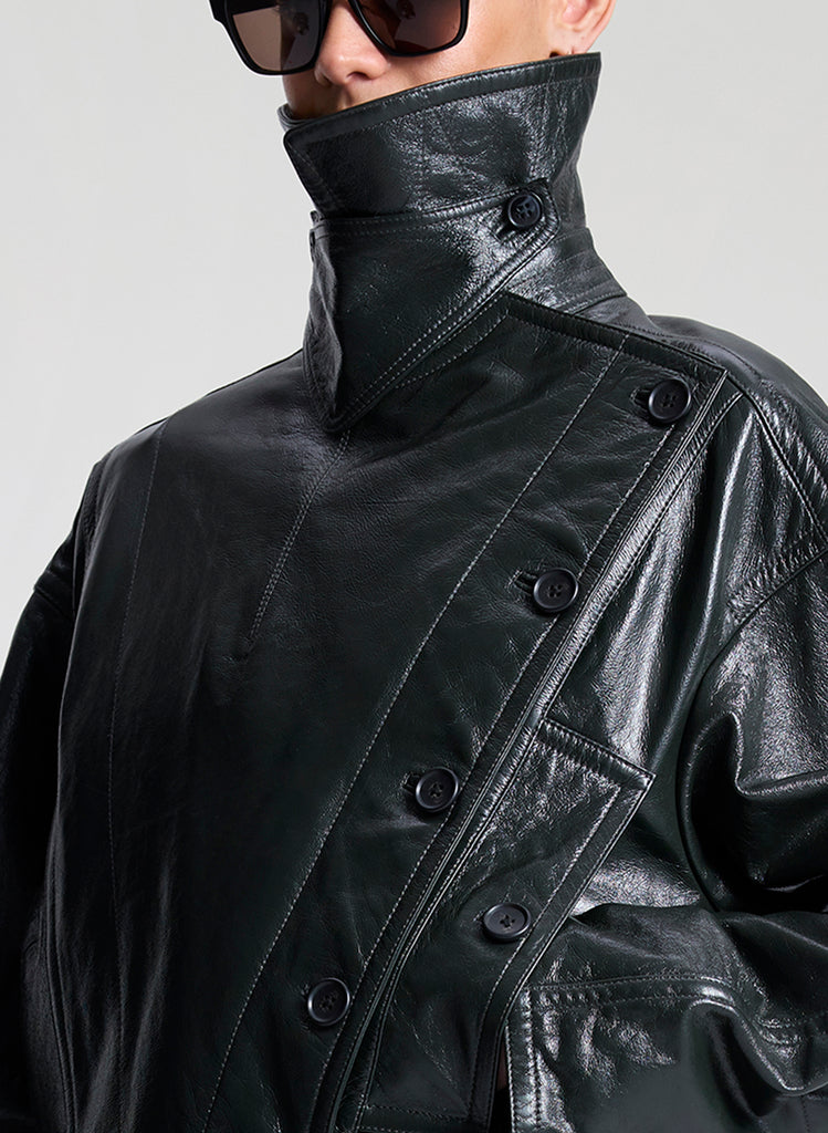 A.L.C. Eli Glossy Leather Jacket | ALCltd.com