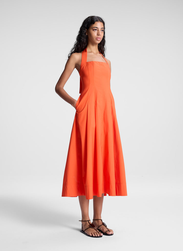 A.L.C. Natalie Stretch Cotton Midi Dress | ALCltd.com